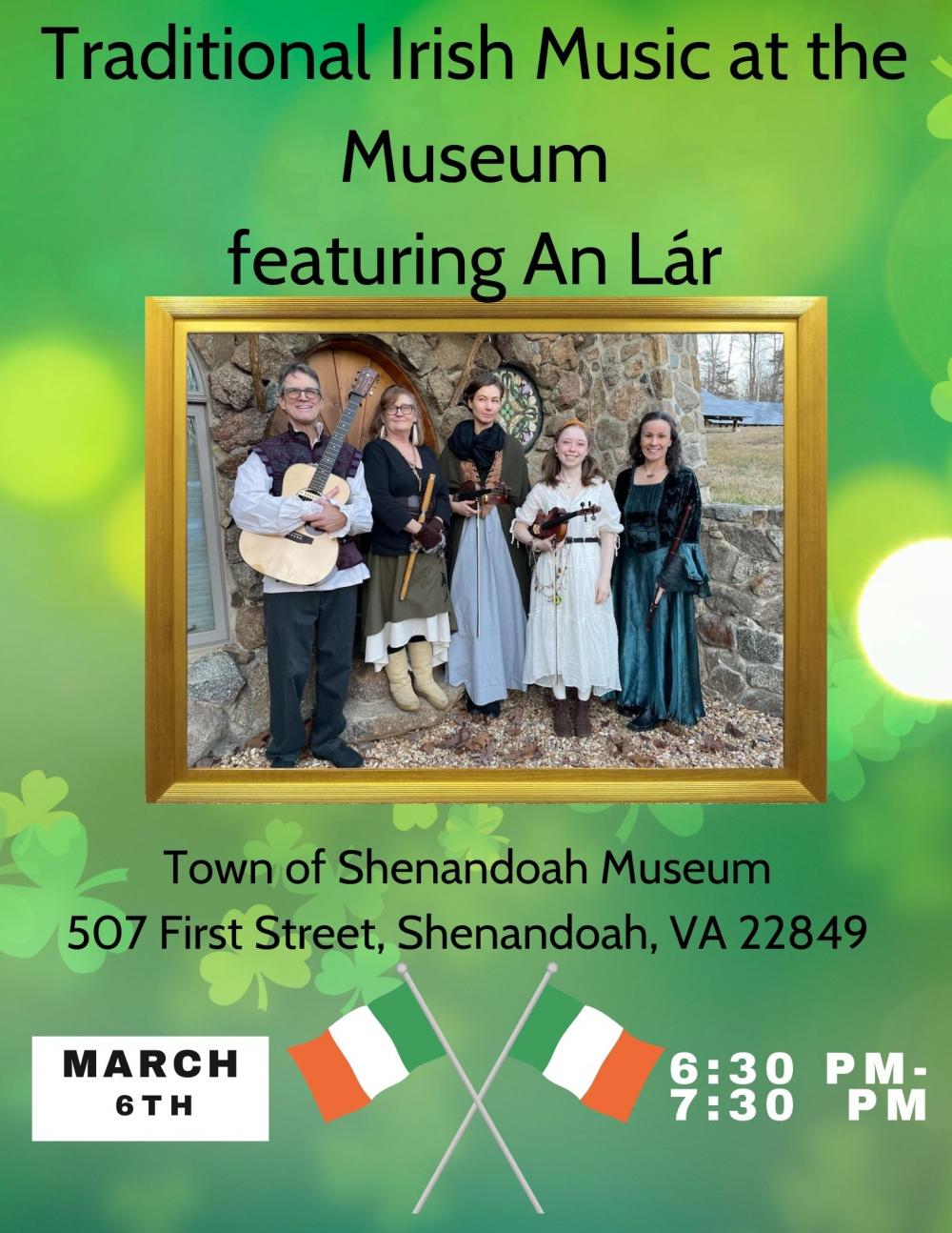 Live Music at the Museum featuring An Lar | Shenandoah Virginia