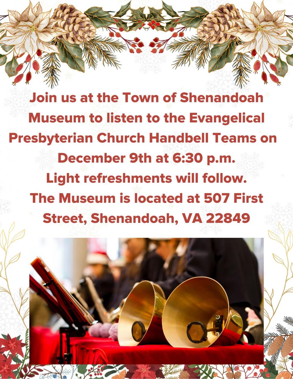 EPC Handbell Teams at the Town of Shenandoah Museum | Shenandoah Virginia