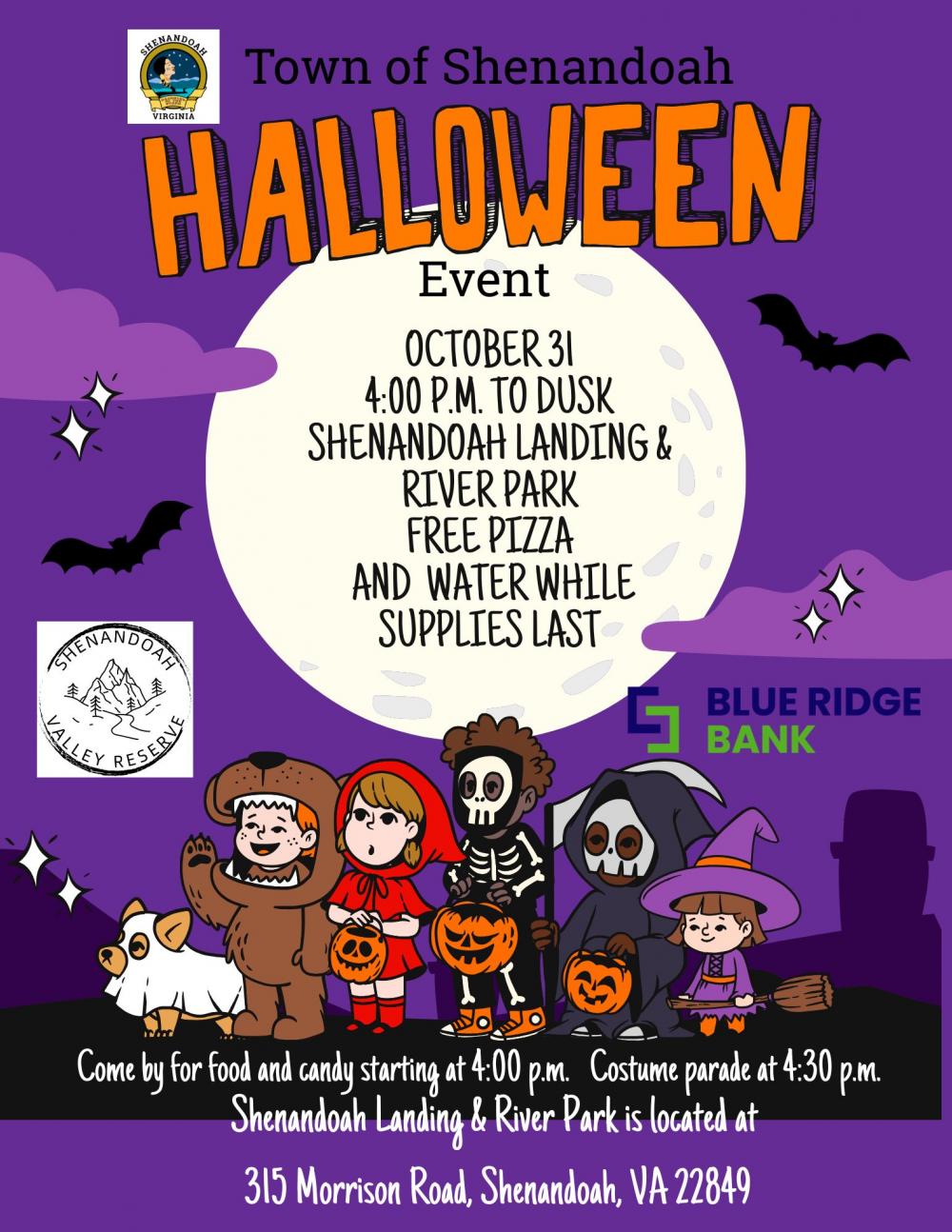 Town of Shenandoah Halloween Event | Shenandoah Virginia